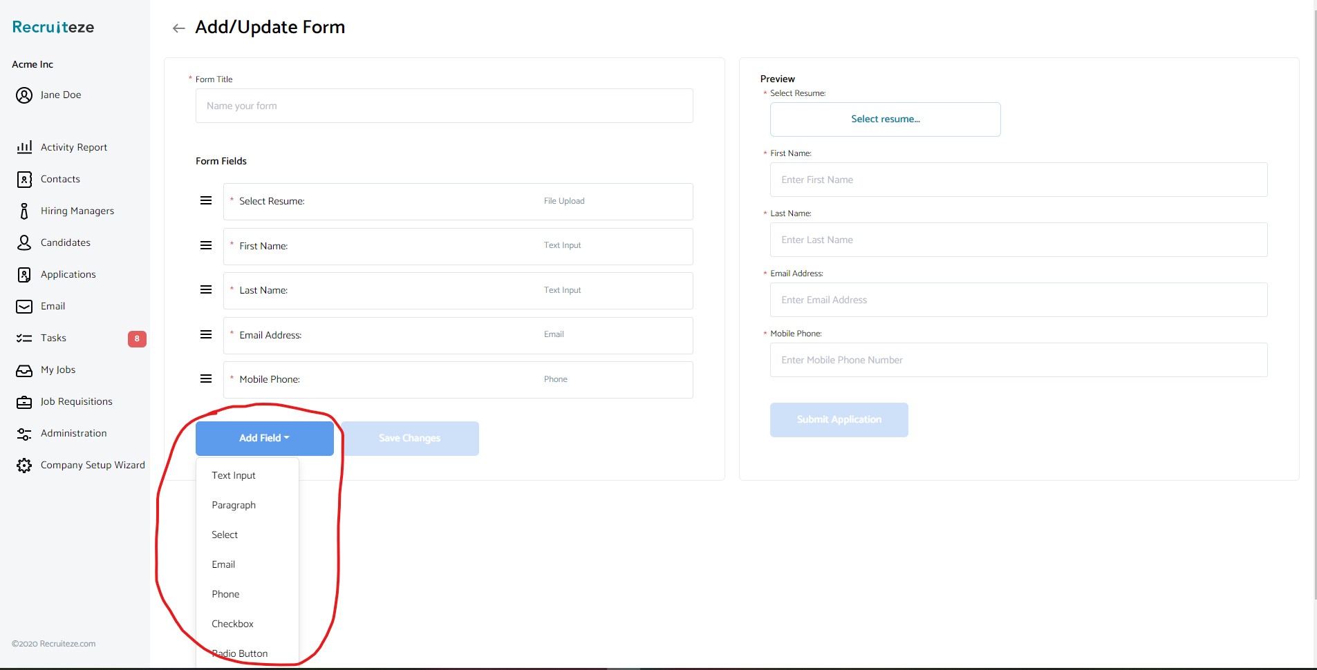 Applicant Tracking System: How to create custom application forms